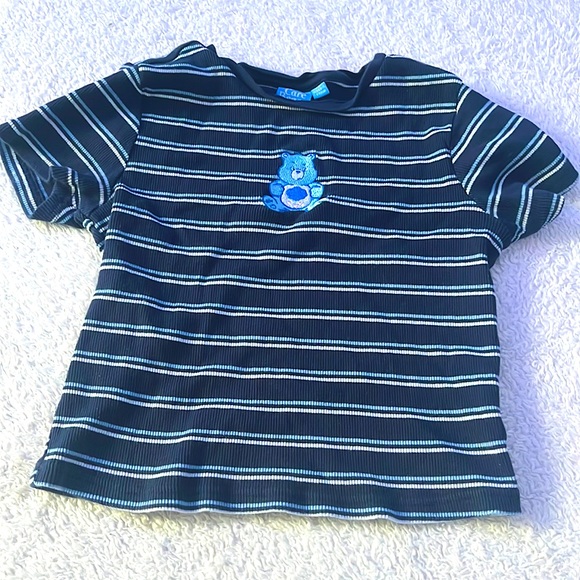 Care Bears | Shirts & Tops | Care Bears Blue And White Striped Shirt ...